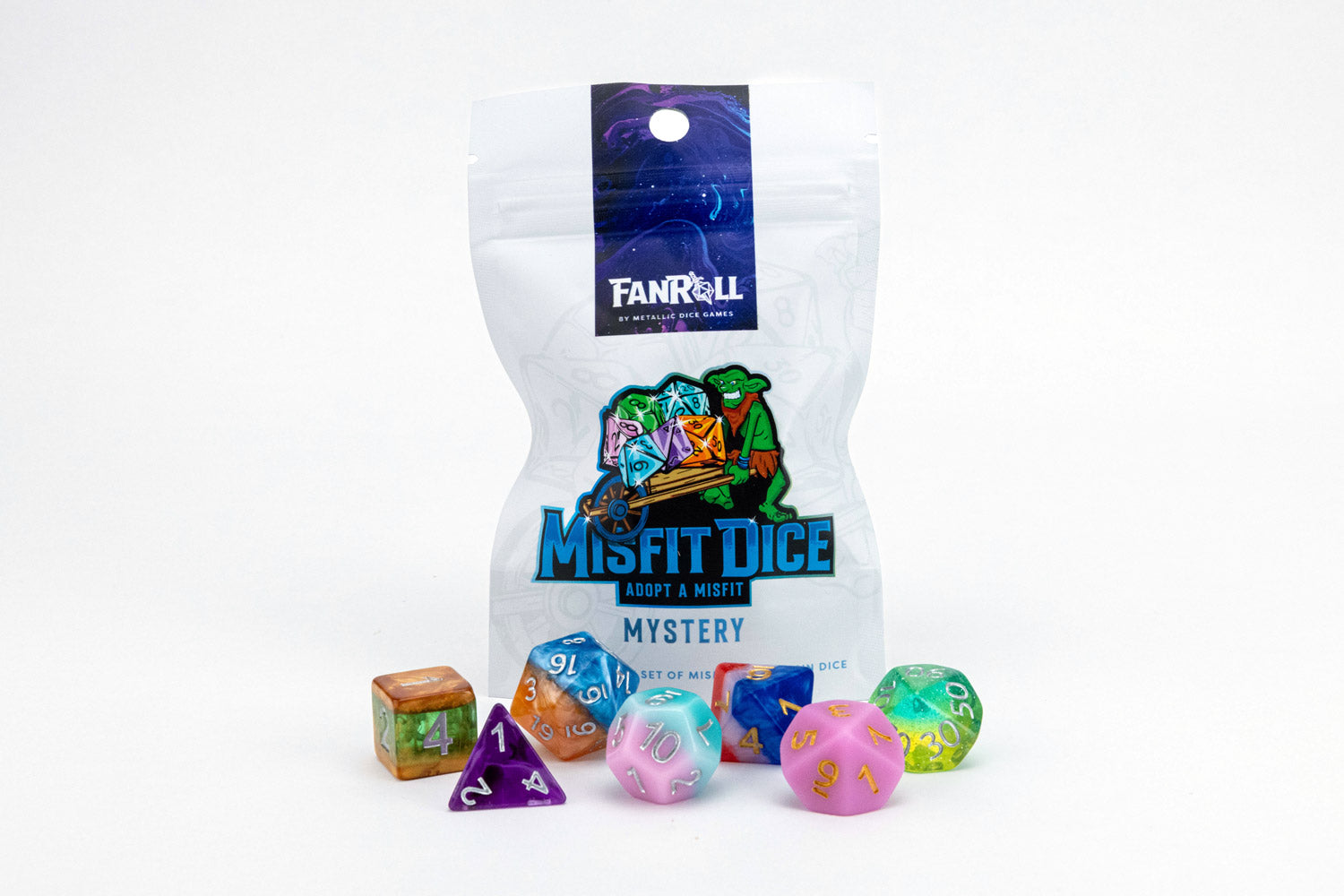 Mystery Misfit Resin Polyhedral Dice Set – FanRoll
